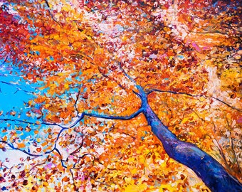 Fall color painting | Etsy