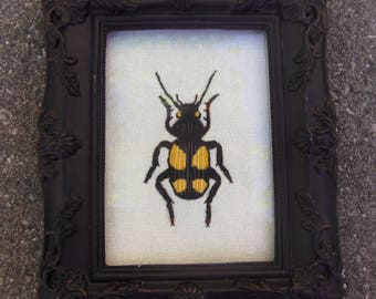 Beetle embroidery | Etsy