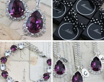 Purple jewelry | Etsy