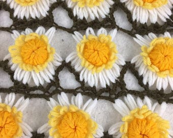 Daisy afghan | Etsy