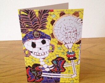 Funny skeleton card | Etsy