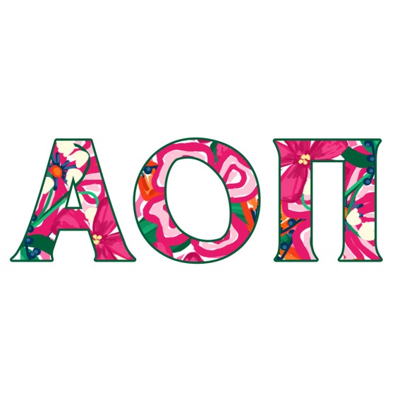 Alpha Omicron Pi sticker sorority AOPi tumbler decal Laptop