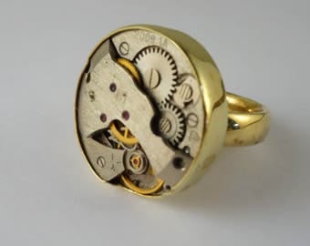 Watch movement ring | Etsy