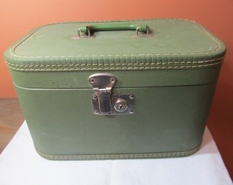 Leather train case | Etsy