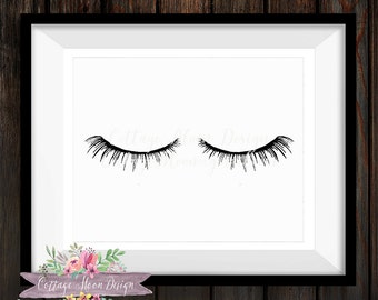 Unique eyelash sign related items | Etsy