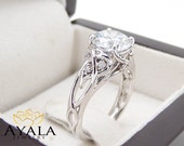 Ayala Jewelry Unique Engagement Ring Rose Gold by AyalaDiamonds