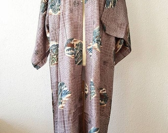 Mens silk robe | Etsy