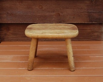 Wood foot stool | Etsy