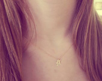 Letter h necklace | Etsy