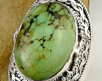 Items similar to Necklace, Turquoise, Turquoise & Sterling Silver Bead ...