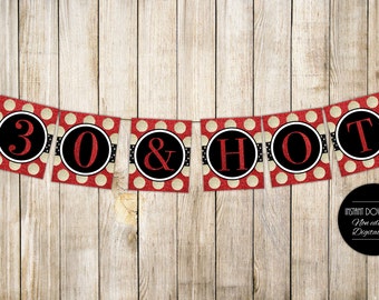 30th birthday banner | Etsy