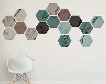 Hexagon stickers | Etsy