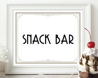 Snack bar sign | Etsy