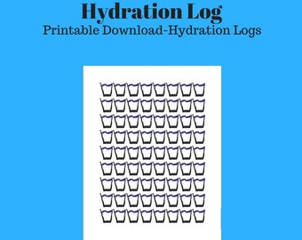 Water intake log | Etsy