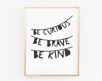 Be kind be brave | Etsy