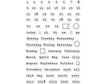 Calendar stamp | Etsy