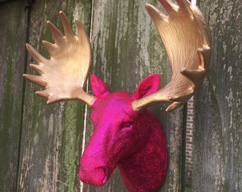 Fake animal head | Etsy