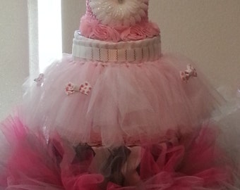 Tutu diaper cake | Etsy