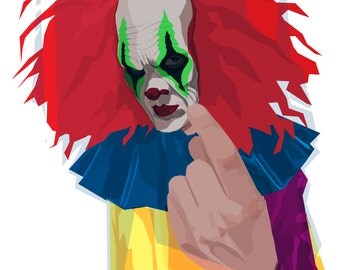 Clown digital | Etsy