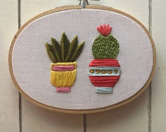 Cactus embroidery | Etsy
