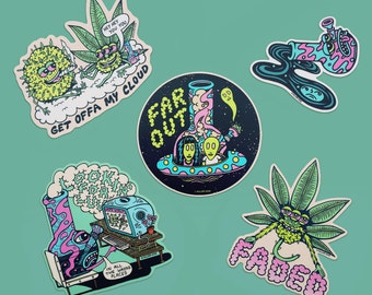 Weed stickers | Etsy