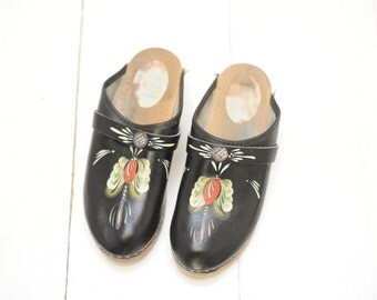 Hand painted clogs | Etsy