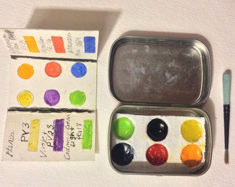 Watercolor tin | Etsy