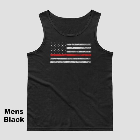 Thin Red Line American Flag Tank Top Women's Men's