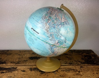 Vintage world globe | Etsy