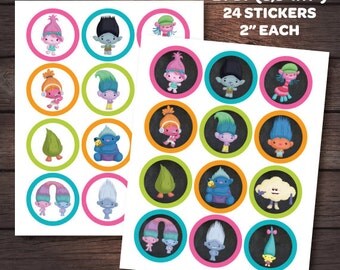 Trolls cake toppers | Etsy