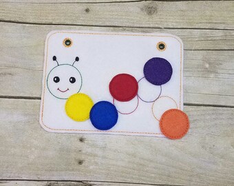 Color Match Game Learning Colors Felt Toys Toddler