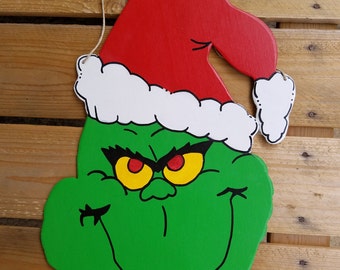 Grinch cutout | Etsy