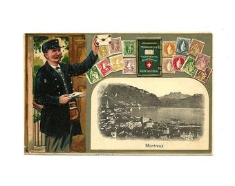 Swiss postcard | Etsy