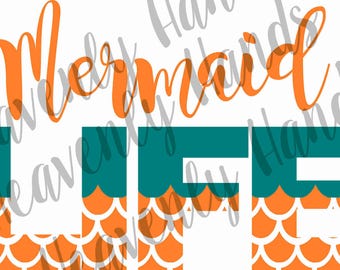 Mermaid life svg | Etsy