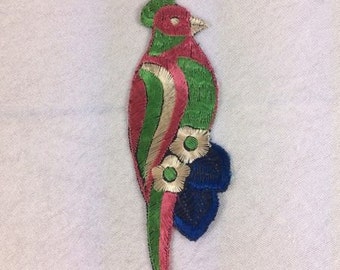 Parrot embroidery | Etsy