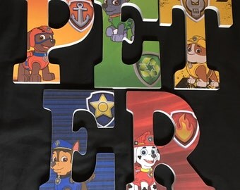 Paw patrol letters | Etsy
