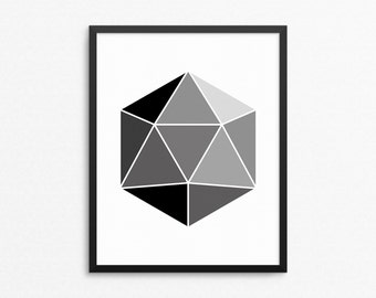 Polygon wall art | Etsy
