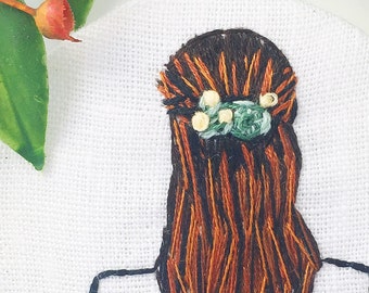 modern embroidery art for your home by KateHughesArt on Etsy