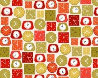 Clock fabric | Etsy