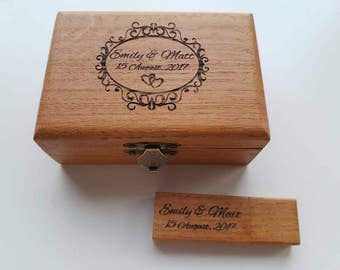 Wooden usb box | Etsy