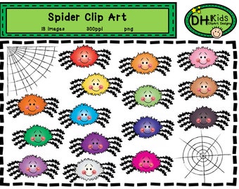 Spider clipart | Etsy