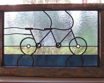 Stained glass bike | Etsy