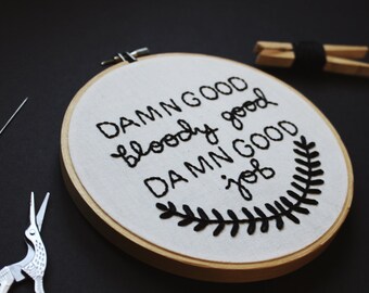 Blackwork embroidery | Etsy