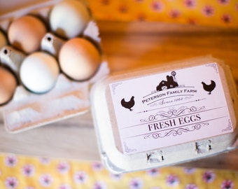Unique farm egg labels related items | Etsy