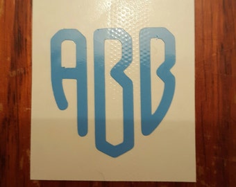 Monogram shield | Etsy