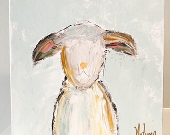 Lamb painting | Etsy