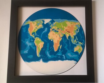 World map stencil | Etsy