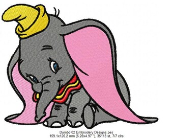 Dumbo embroidery | Etsy