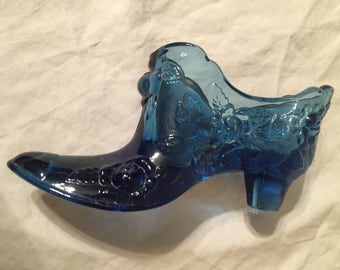 Fenton glass shoe | Etsy