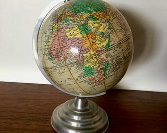 Vintage world globe | Etsy